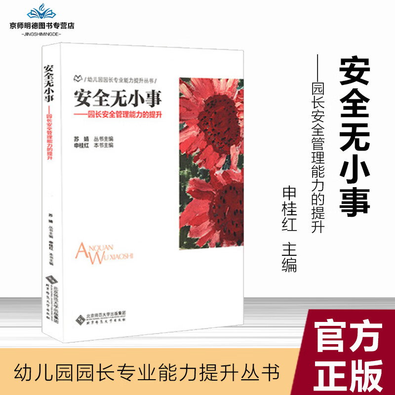 【幼儿园园长专业能力提升丛书】安全无小事 园长安全管理能力的提升 幼儿园管理用书北京师范大学幼儿园教师