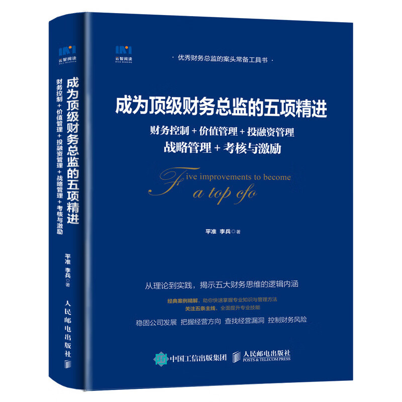 成为顶级财务总监的五项精进(财务控制+价值管理+投融资管理+战略管理+考核与激励 平准//李兵 书籍