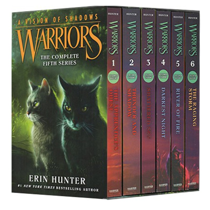 六部曲 猫武士暗影幻象 英文原版 Warriors A Vision of Shadows Box Set 1-6 儿童文字章节桥梁书 中小学生读物 Erin Hunter\x0a . 梦想童趣城