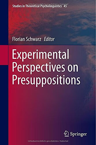 Experimental Perspectives on Presuppositions