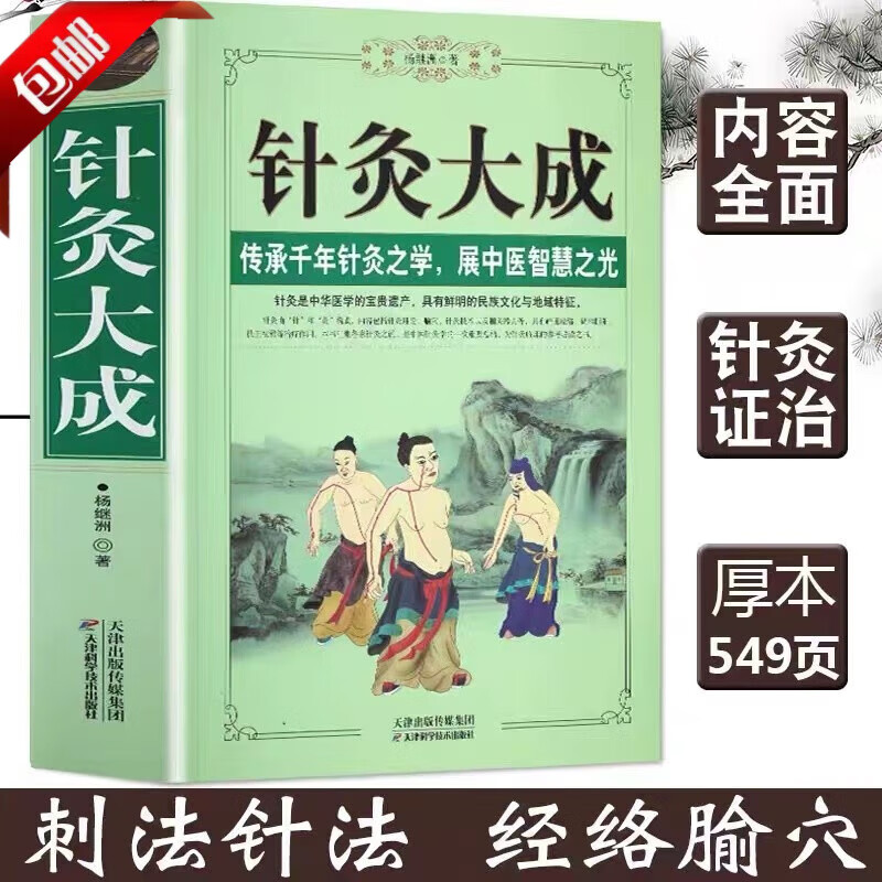 针灸大成杨继洲 原著原版 针灸艾灸中医针灸基础理论临床医学大全原文集注白话解完整版针灸学全集内经难经易经针灸甲乙经校释灸绳董氏奇穴治疗析书籍中医针灸书籍大全零基础完整版 【加厚版】针灸大成