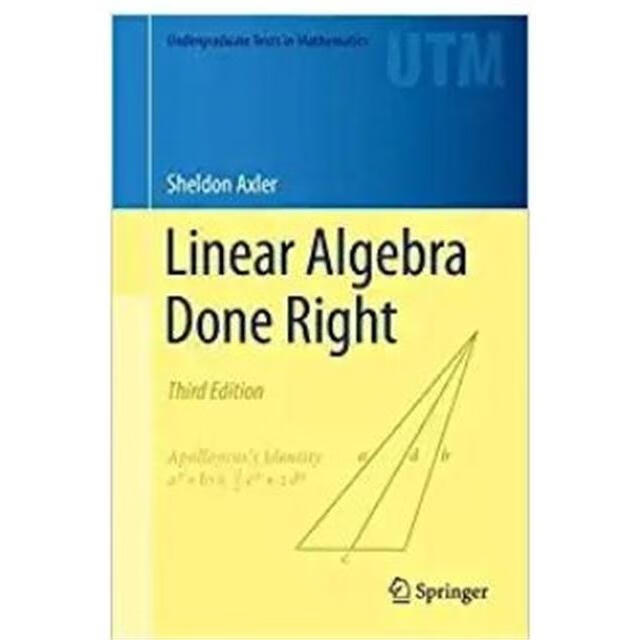 实体纸质现货秒发Linear Algebra Done Right