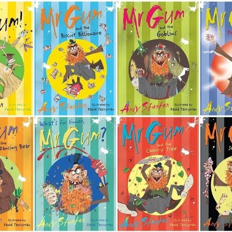 8册英文音频 Mr Gum 阿甘外传 b5大字版全套