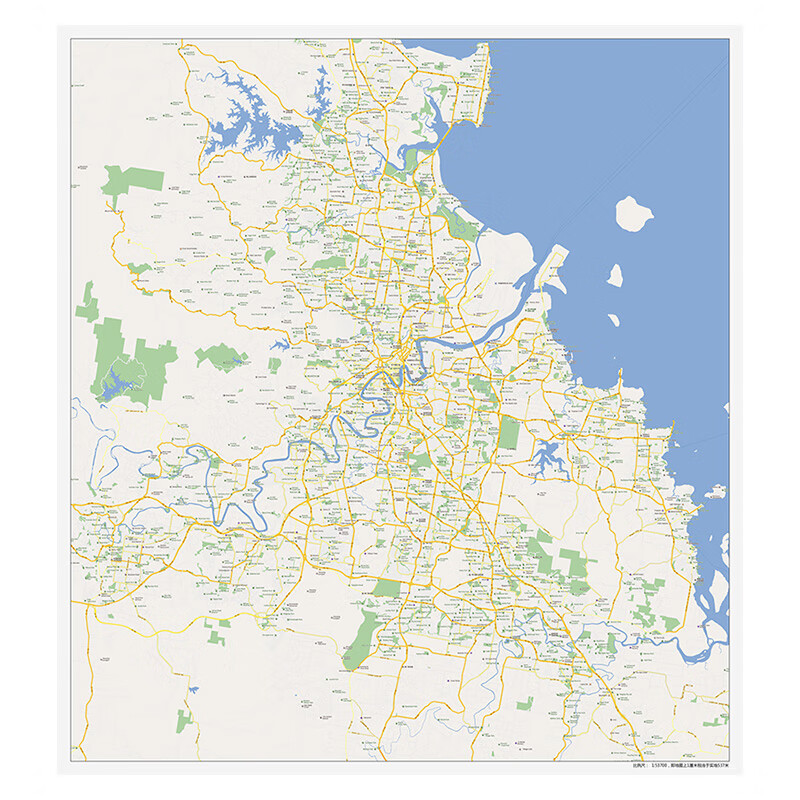 澳大利亚布里斯班Brisbane地图 留学旅游行社区域划分书房贴图 地图