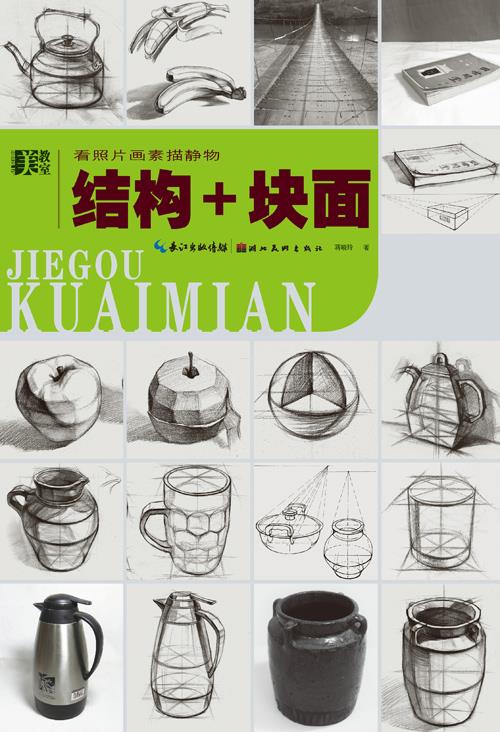 看照片画素描静物结构+块面