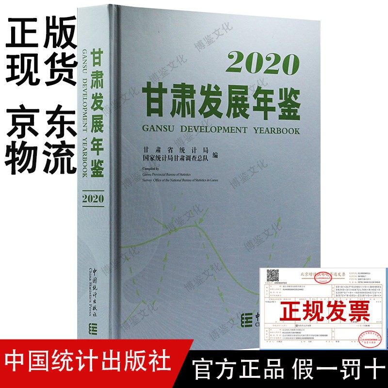2020 甘肃发展年鉴（附电子版同名甘肃统计年鉴）