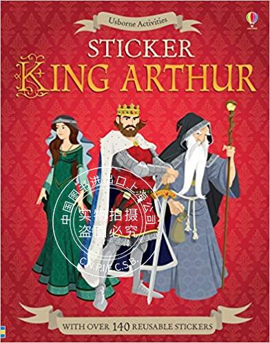 现货 Sticker King Arthur 英文原版 亚瑟王贴纸书 儿童读物