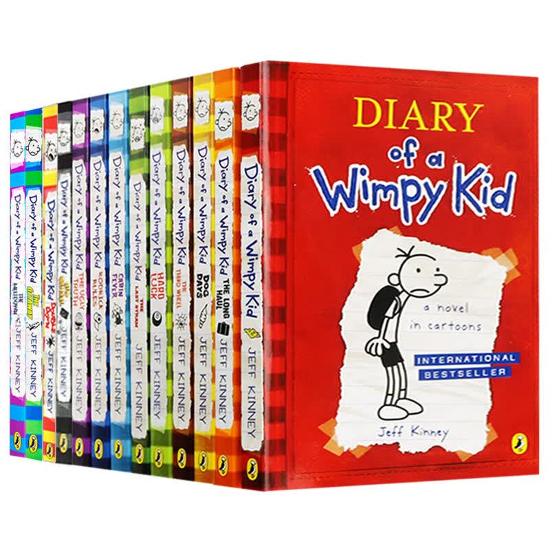 小屁孩日记英文原版全套Diary of a Wimpy Kid 1-16册Jeff Kin 小屁孩日记1-13册