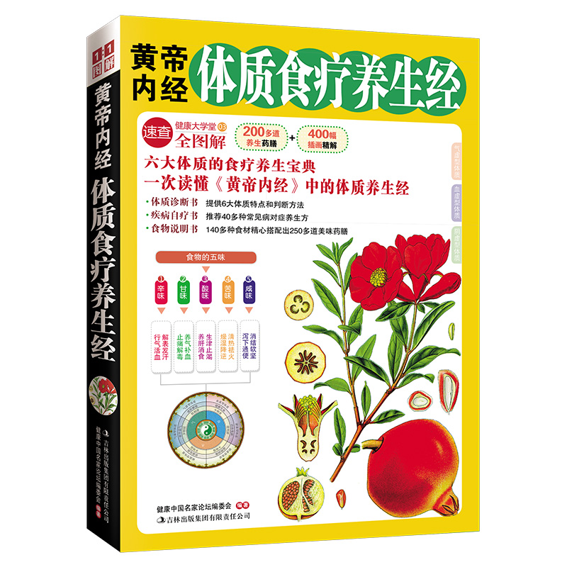 黄帝内经体质食疗养生经 堂03 200多道养生药膳400幅精解 食疗养生宝典