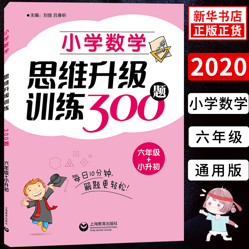 小学6年级数学思维升级训练300题 数学思维训练培优 小学六年级数学思维拓展训练教程 小学奥数小升初