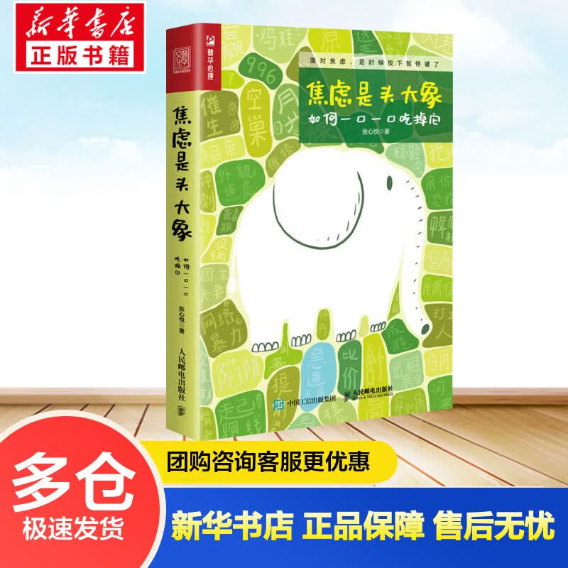焦虑是头大象 如何一口一口吃掉它 张心悦 书籍