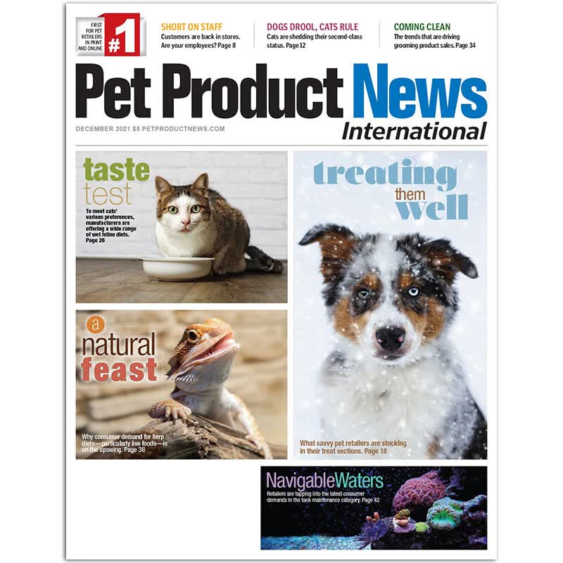Pet Product News International 2021/22年月刊 国际宠物产品新闻 2021年12月刊
