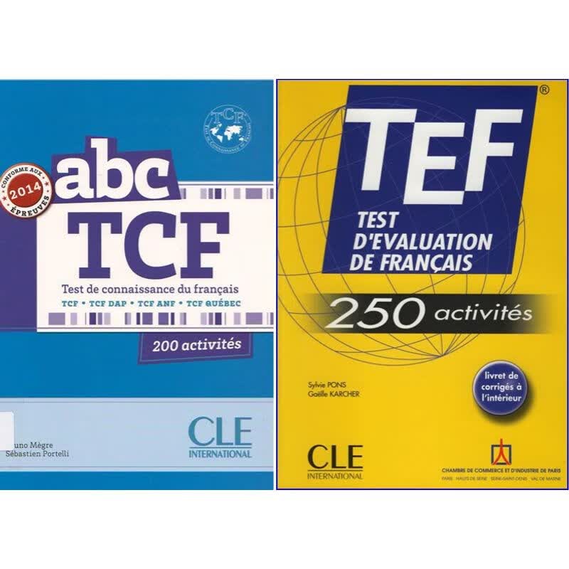 法语TEF练习备考TEF 250题+ABC TCF 200 Activites TCF考试 +听力 tef 250