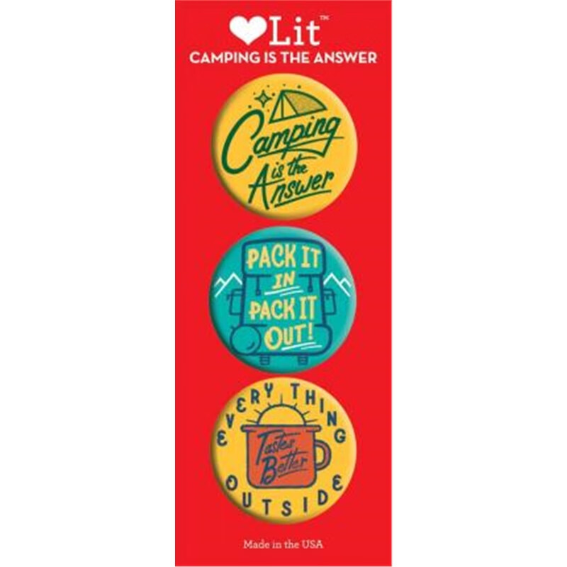 Camping is the Answer 3 Badge Set