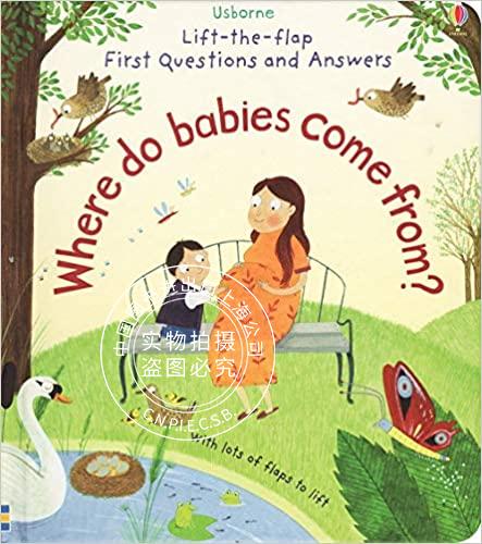 现货 Where Do Babies Come From? 宝宝从哪里来 纸板翻翻书 你问我答 儿童