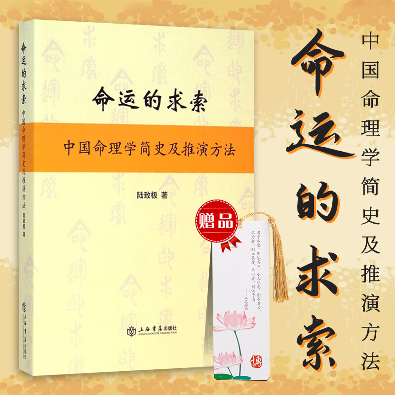 命运的求索：中国命理学简史及推演方法 中国命理学简史及推演方法 陆致极 著 中国文化命理学文化命理学史与现代研究