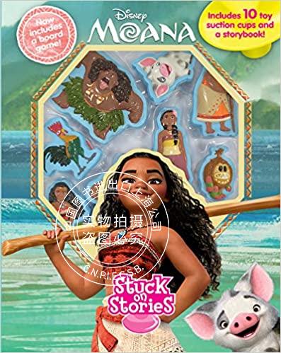 现货 海洋奇缘 英文原版 Disney Moana Stuck on Stories Bo