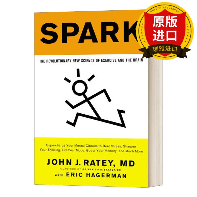 英文原版 思维火花 Spark The Revolutionary New Science of Exercise and the Brain 运动与大脑的新科学 进口英语原版书籍