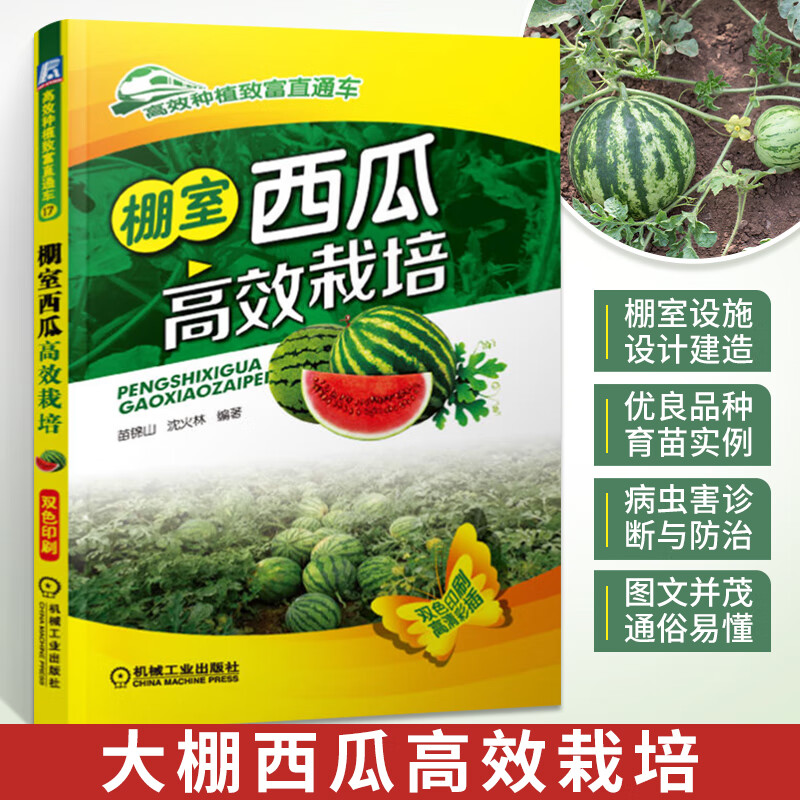 棚室西瓜高效栽培 高效种植致富直通车 西瓜种植技术西瓜栽培书籍 育苗育种教程 大棚种西瓜技术 病虫害防治