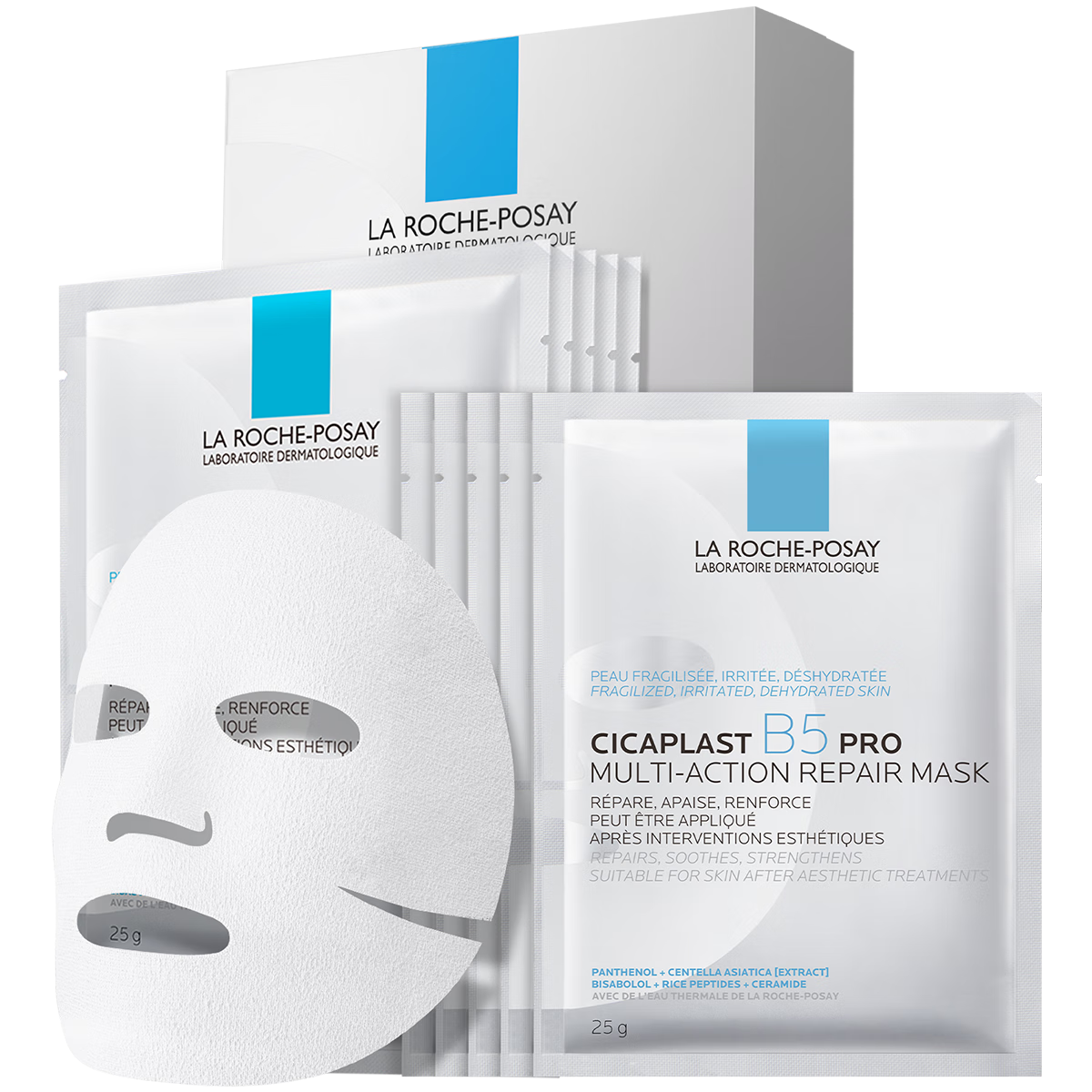 PLUS会员：LA ROCHE-POSAY 理肤泉 B5面膜PRO 20片套装*6件，968.7元（需领券，合8元/片）—— 慢慢买比价网