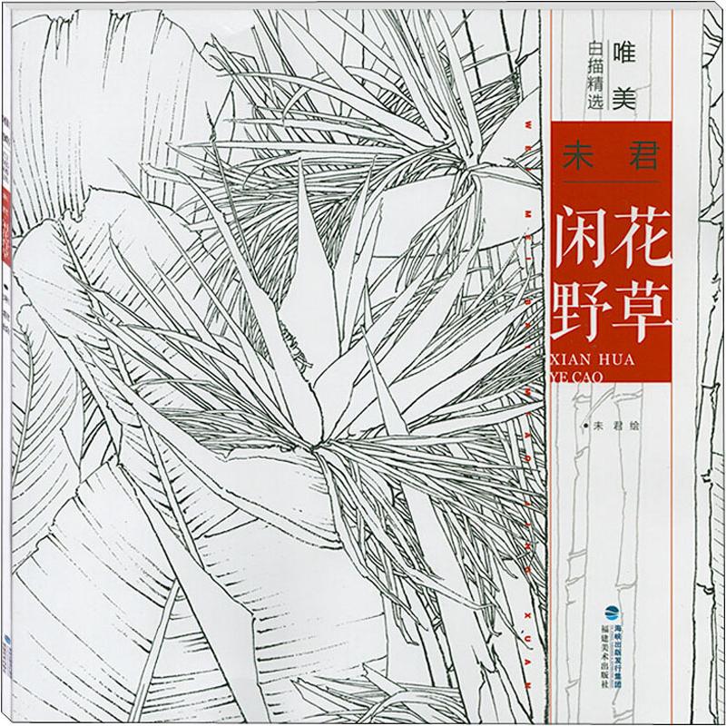 唯美白描精选 未君 闲花野草 未君 绘 书籍