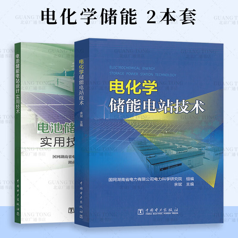 电化学储能2本套 电化学储能电站技术+电池储能电站设计实用技术 中国电力出版社
