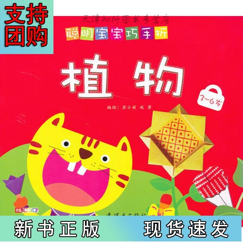 【全新速发】聪明宝宝巧手折-植物（3-6岁）Z