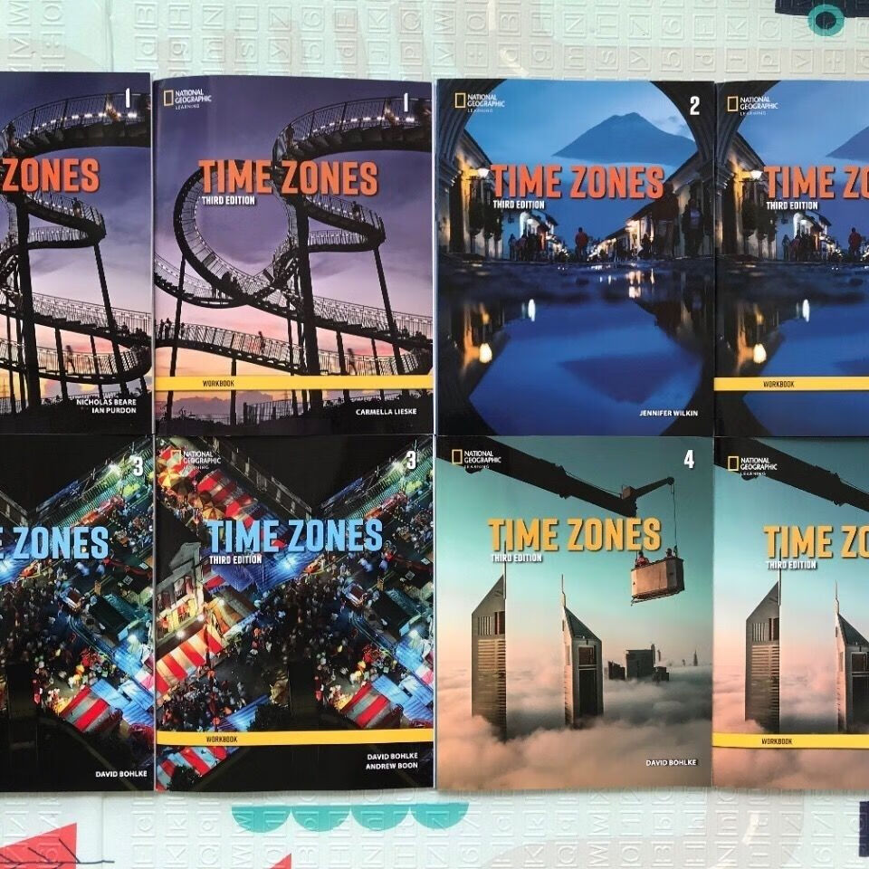 点读版美国国家小托福time Zones初 整套