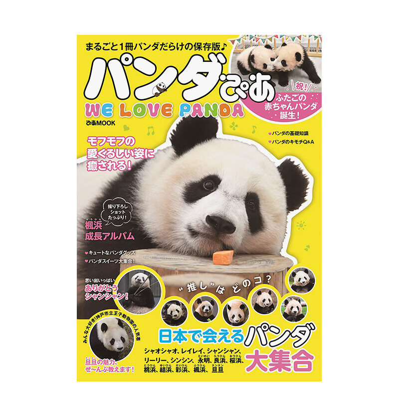 PIAMOOK 熊猫篇 パンダぴあ 可爱治愈 动物图册 生活艺术 日文原版 善本图书