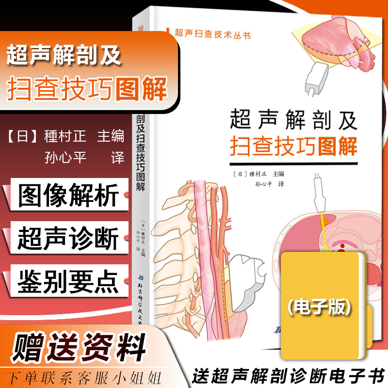 超声解剖及扫查技巧图解 种村正 著 影像医学生活书籍 北京科学技术出版社9787571402