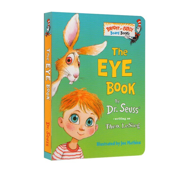 英文原版 Bright And Early 苏斯博士纸板书 Hop On Pop/Ear Book/Are You My Mother/Nose Book 儿童启蒙纸板书 预售 The Eye Boo