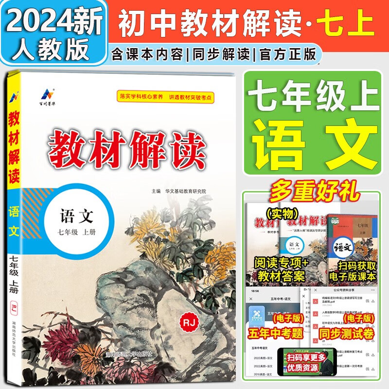 2024版教材解读七年级上册语文书人教版7七年级上语文课本初一语文上册教材解读同步讲解书 语文【人教版】 七上