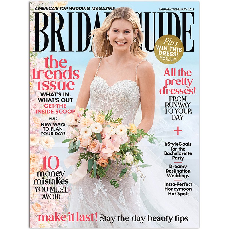 【单期可选】Bridal Guide 2023/21/22年月刊 婚礼指南 美国婚礼婚纱设计杂志 2022年1/2月合刊