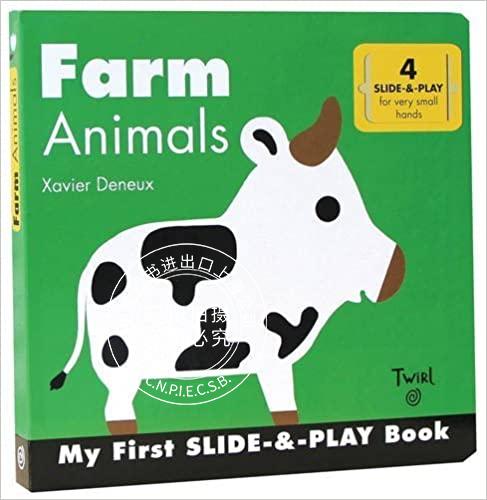 现货 农场动物（幻灯片和游戏） 英文原版 Farm Animals ( Slide-&-P
