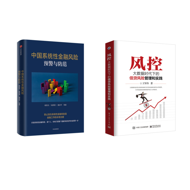 金融风险预警与管理：中国系统性金融风险预警与防范+风控（套装2册）