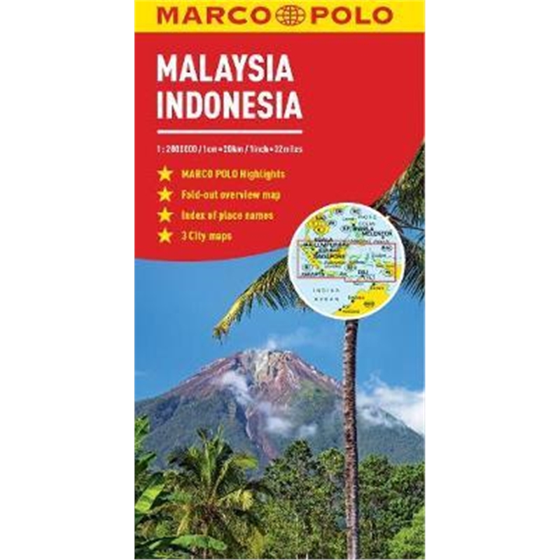 Malaysia and Indonesia Marco Polo Map
