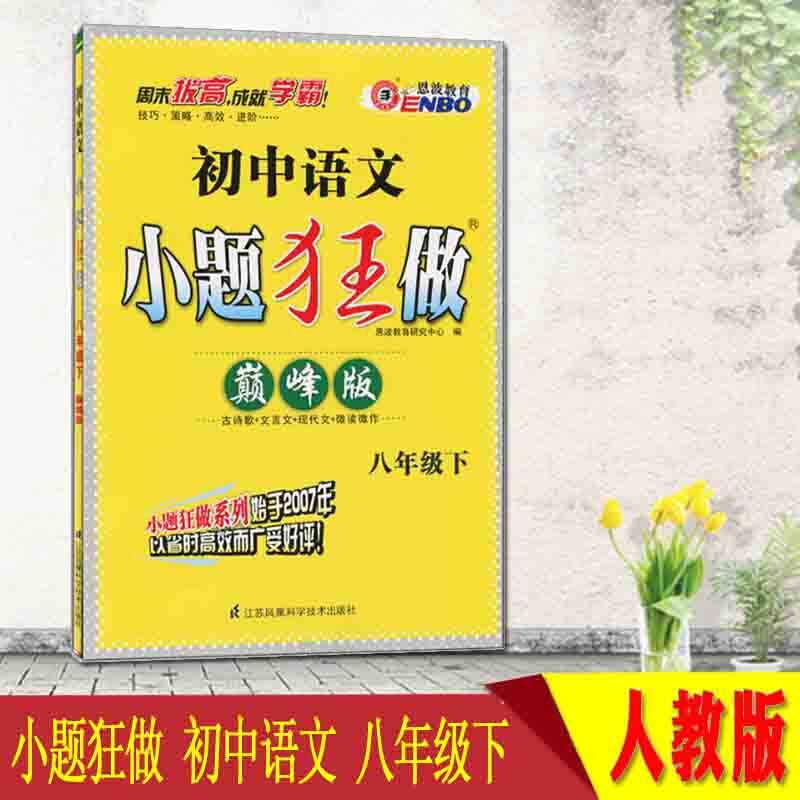 新版恩波教育小题狂做初中语文八年级下册版人教版同步课时作业训练习题册书