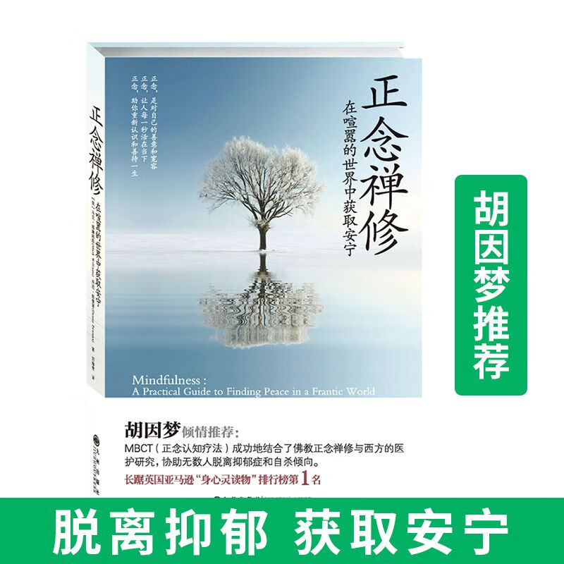 正念禅修胡因梦在喧嚣的世界中获取安宁正念减压疗法走出抑郁症宗教哲学身心灵禅修读物扫码试听静心心灵读物