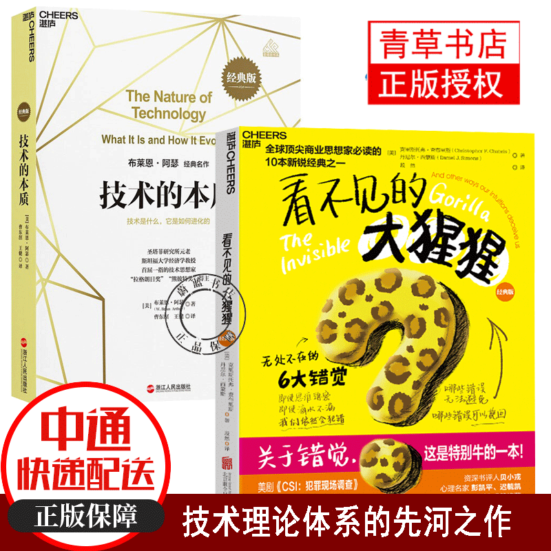 2册 看不见的大猩猩：无处不在的6大错觉（经典版）+技术的本质(经典版)