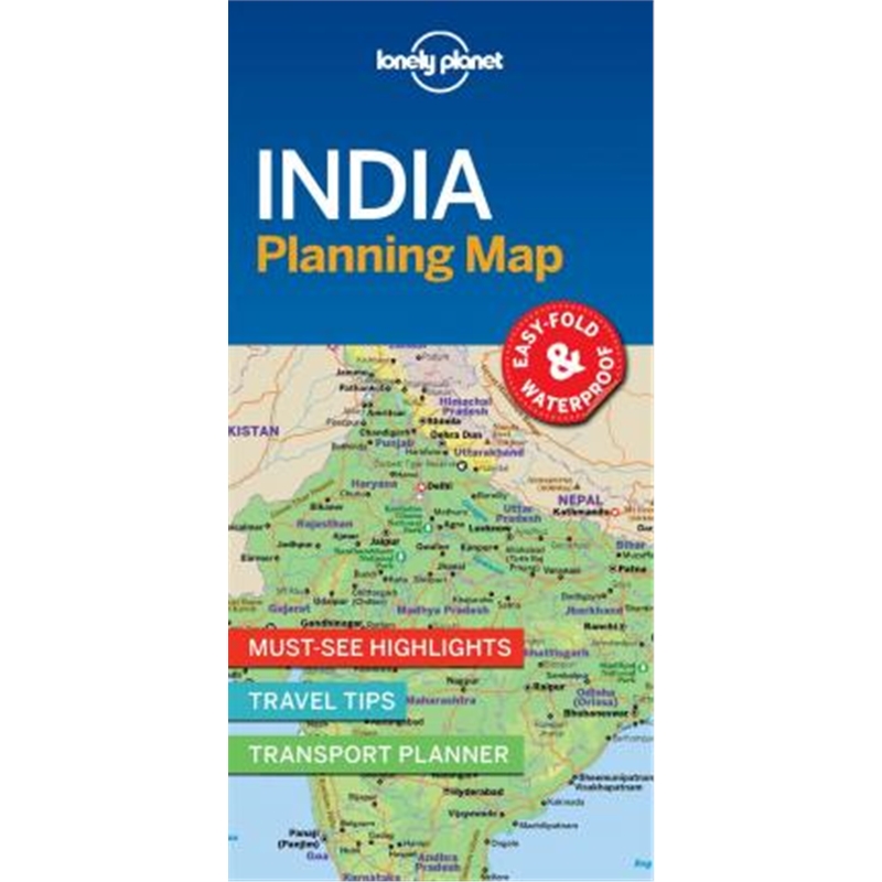 Lonely Planet India Planning Map