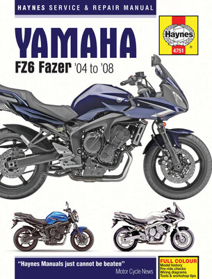 Yamaha FZ6 Fazer (04 - 08) Haynes Repair Manual