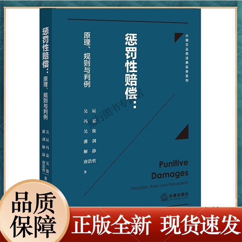 惩罚性赔偿：原理、规则与判例 吴辰 冯嘉 吴俊 潘剑 解静 唐浩哲著 法律
