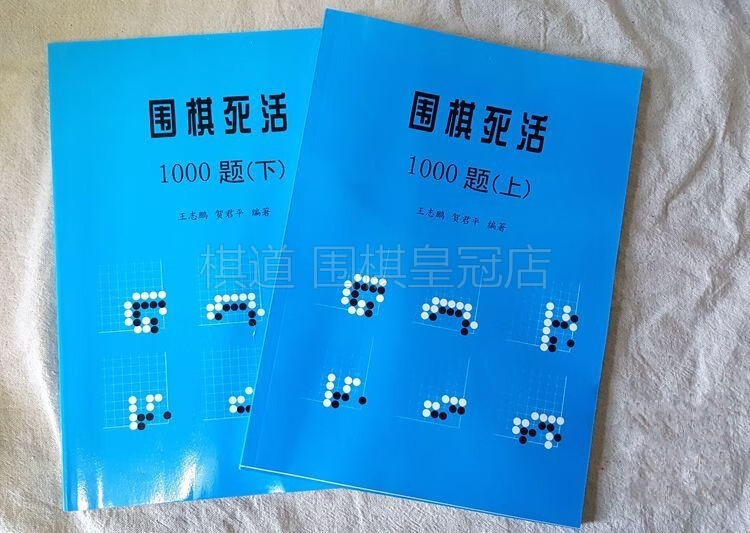 围棋死活1000题上下册围棋培训常用练习册适合5级-2段专项训练 下册