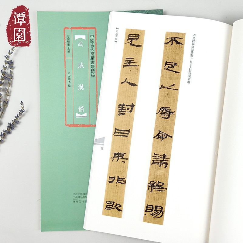 武威汉简中国古代简牍书法精粹古代民间书法练字帖精选放大本高清彩印附注释甘肃武威竹简木板书字帖隶书字体