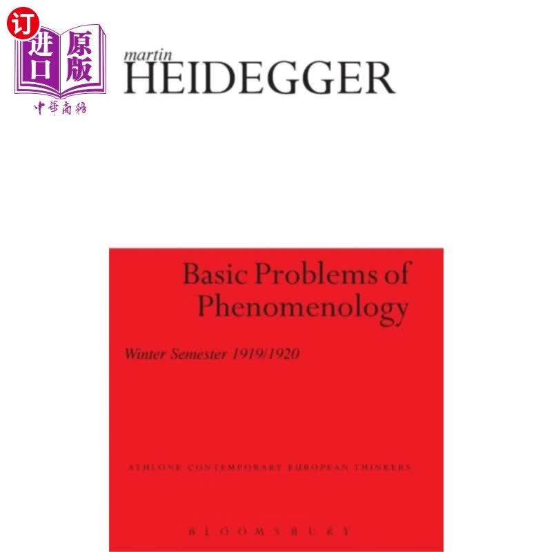 海外直订Basic Problems of Phenomenology 现象学基本问题
