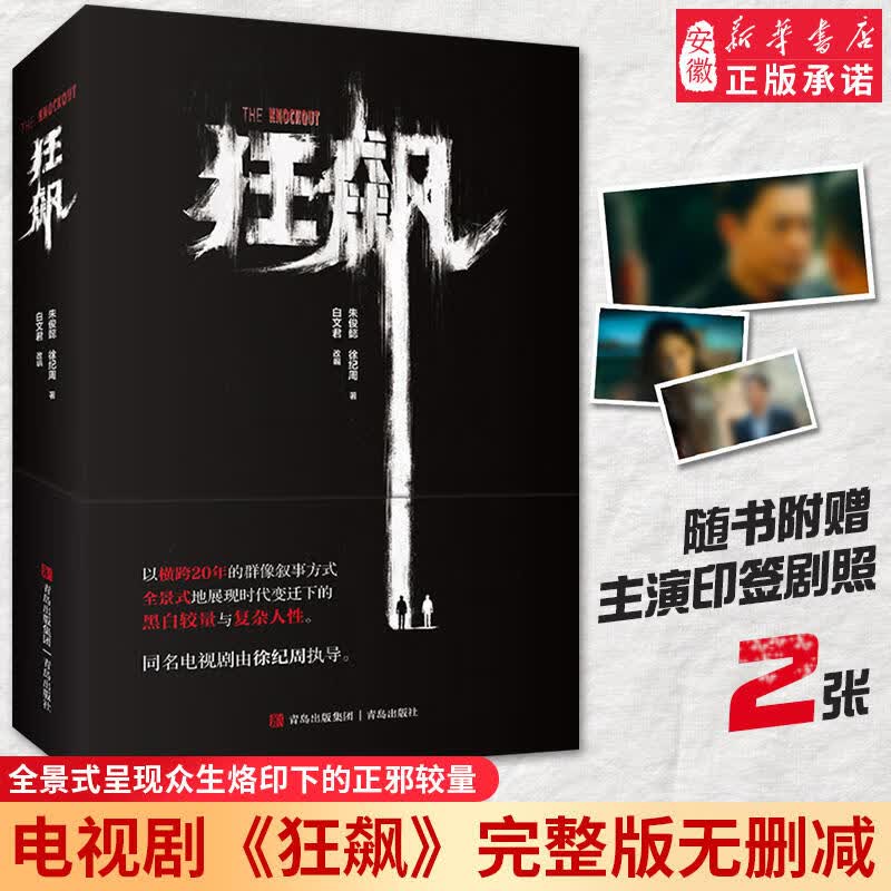【赠李一桐吴刚印签明信片2张+神秘剧照】狂飙 徐纪周导演 张译张颂文李一桐领衔主演狂飙电视剧同名原著小说 悬疑推理犯罪小说