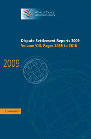 Dispute Settlement Reports 2009