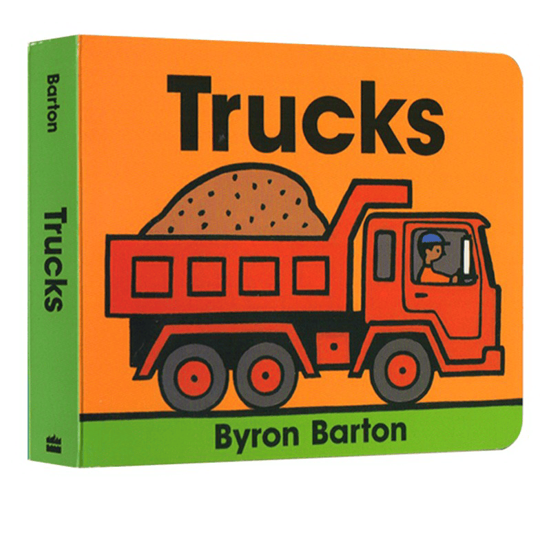 英文原版 HarperCollins 交通工具纸板系列 Byron Barton Donald Crews I Love Trucks 廖彩杏书单 Trucks 卡车 纸板书