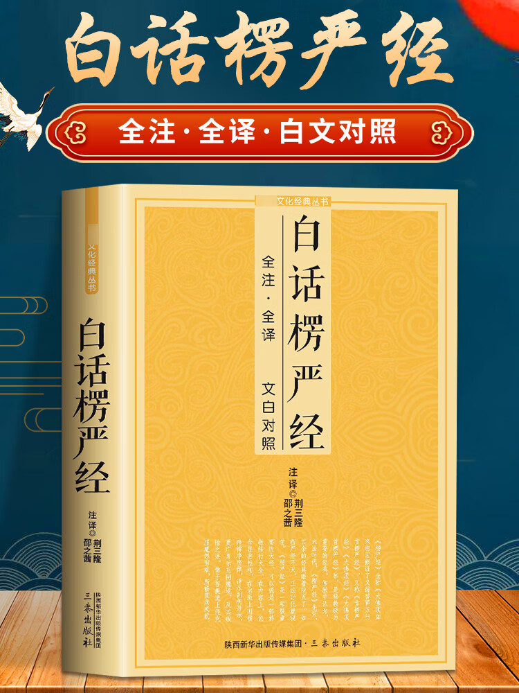 白话楞严经原文拼注音版白话文大fo顶首楞严经地藏经金刚经十三经原文加注释译文印广法师讲记禅修经文讲义fo