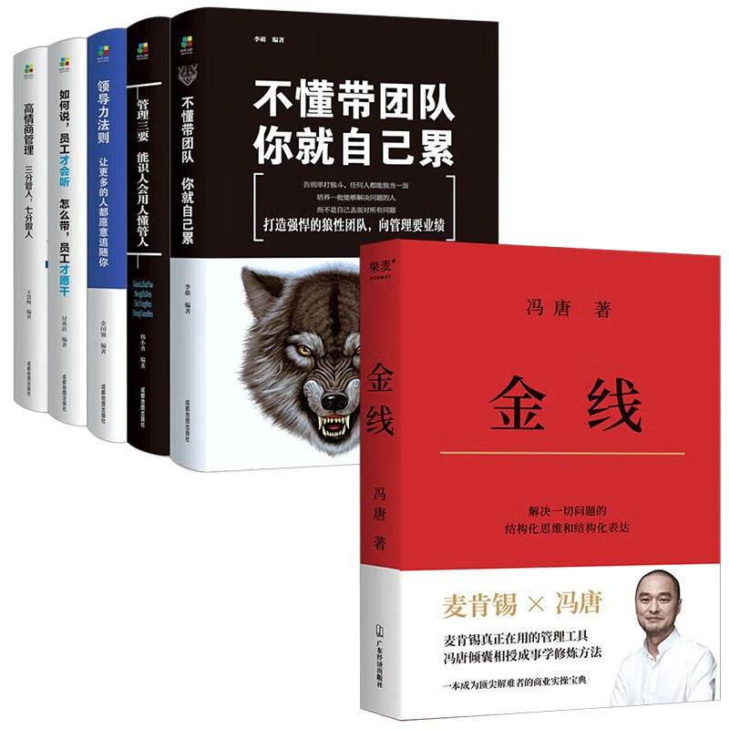 金线+超级领导力一管理三要+如何说+高情商管理+领导力法则+不懂带团队（套装全6册）